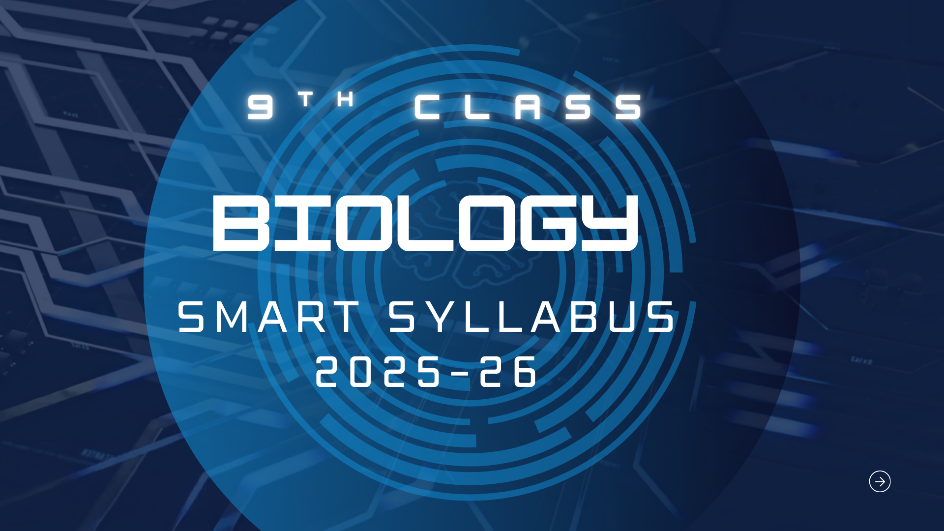 9th Class Biology Smart Syllabus 2025–26 – Punjab Board - Stepacademy